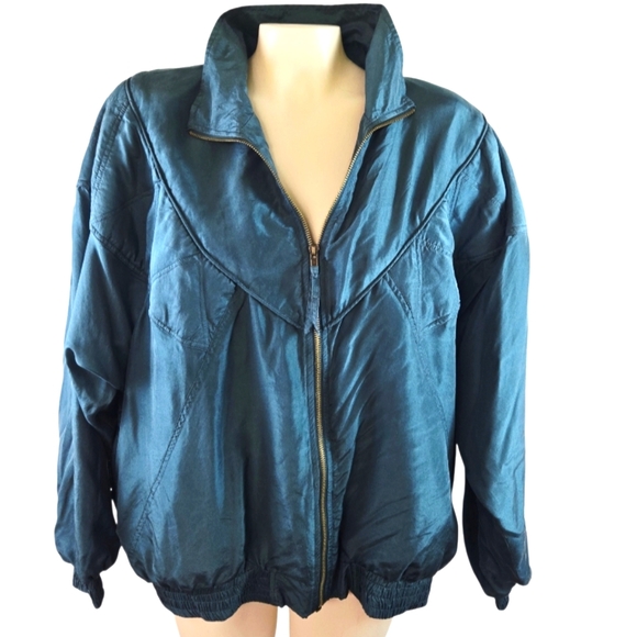 Lavon | Jackets & Coats | Lavon Silk Vintage 8s Quilted With Shoulder ...